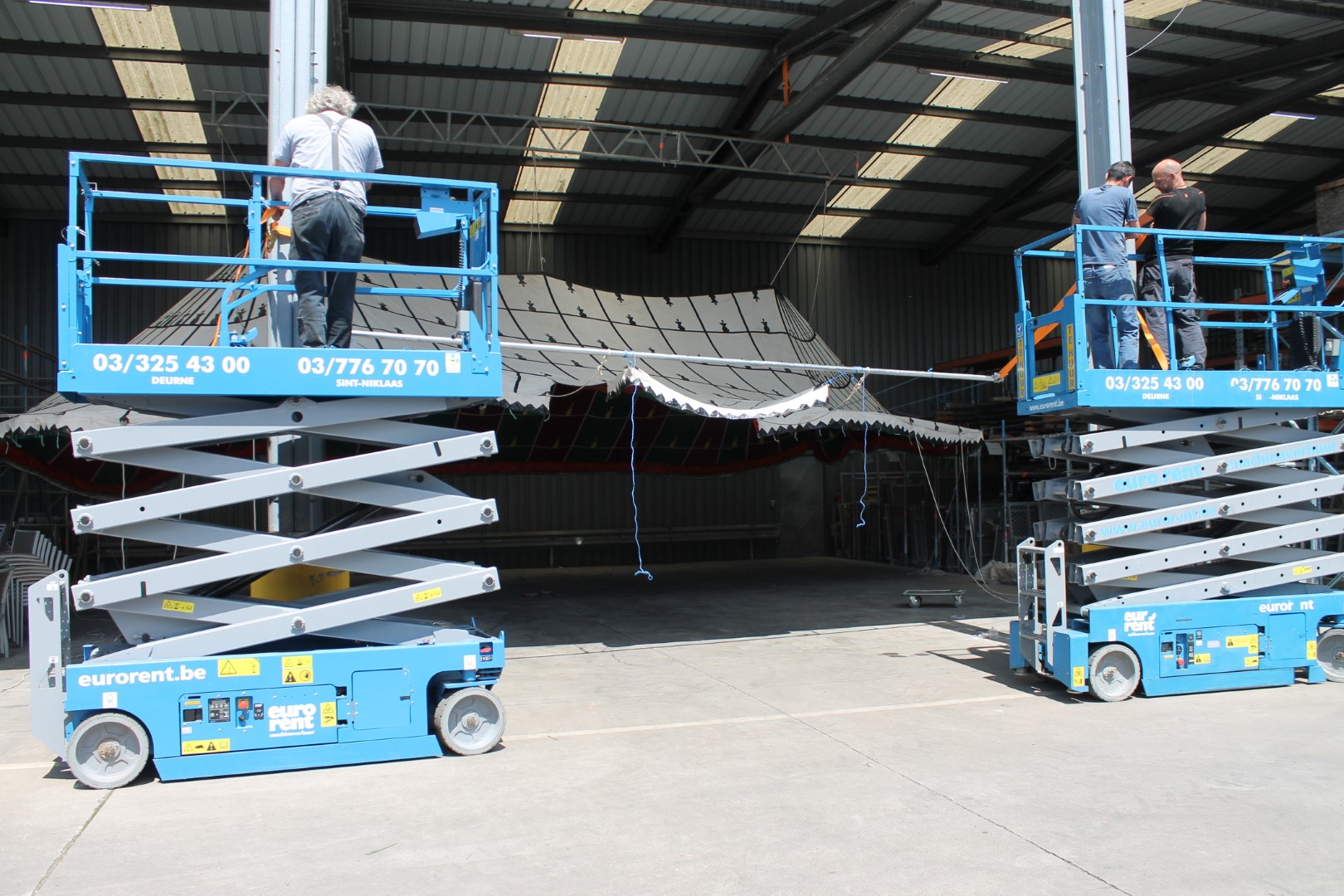 Huur materiaal voor evenementen | Euro Rent Machineverhuur